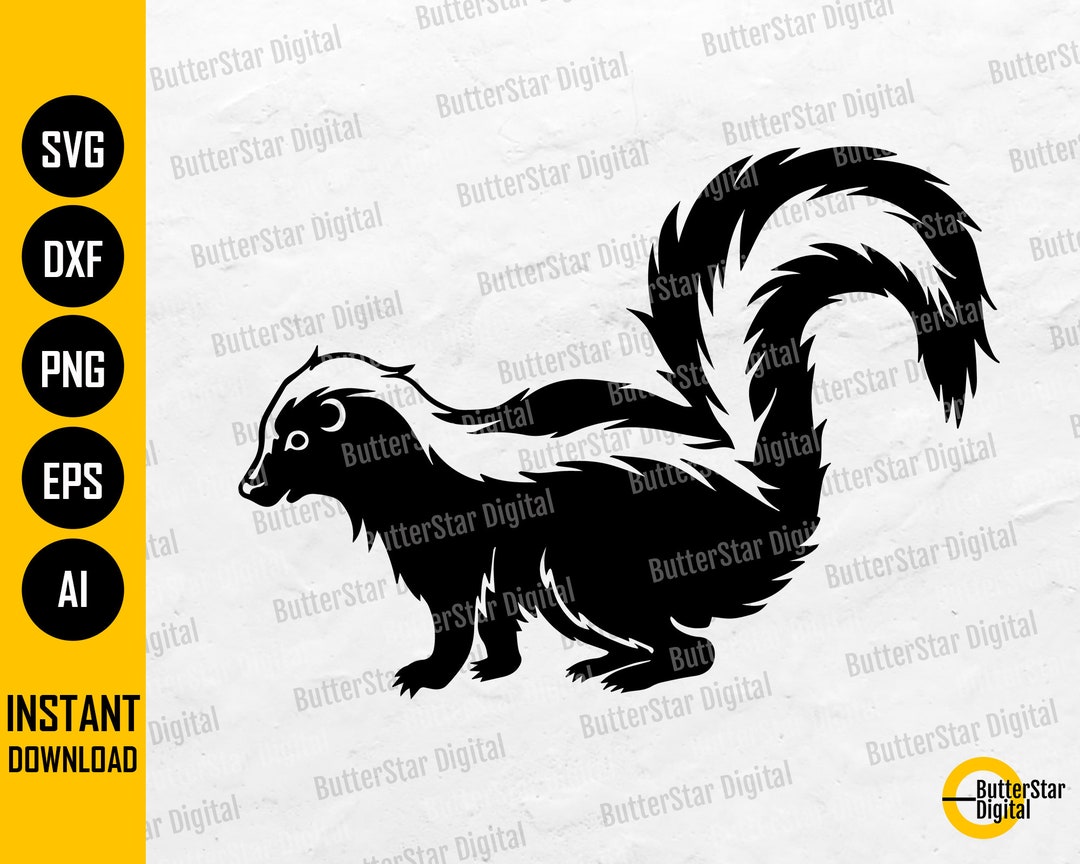 Skunk SVG | Forest SVG | Bad Odor Stink Stinky Smell Smelly Unpleasant ...