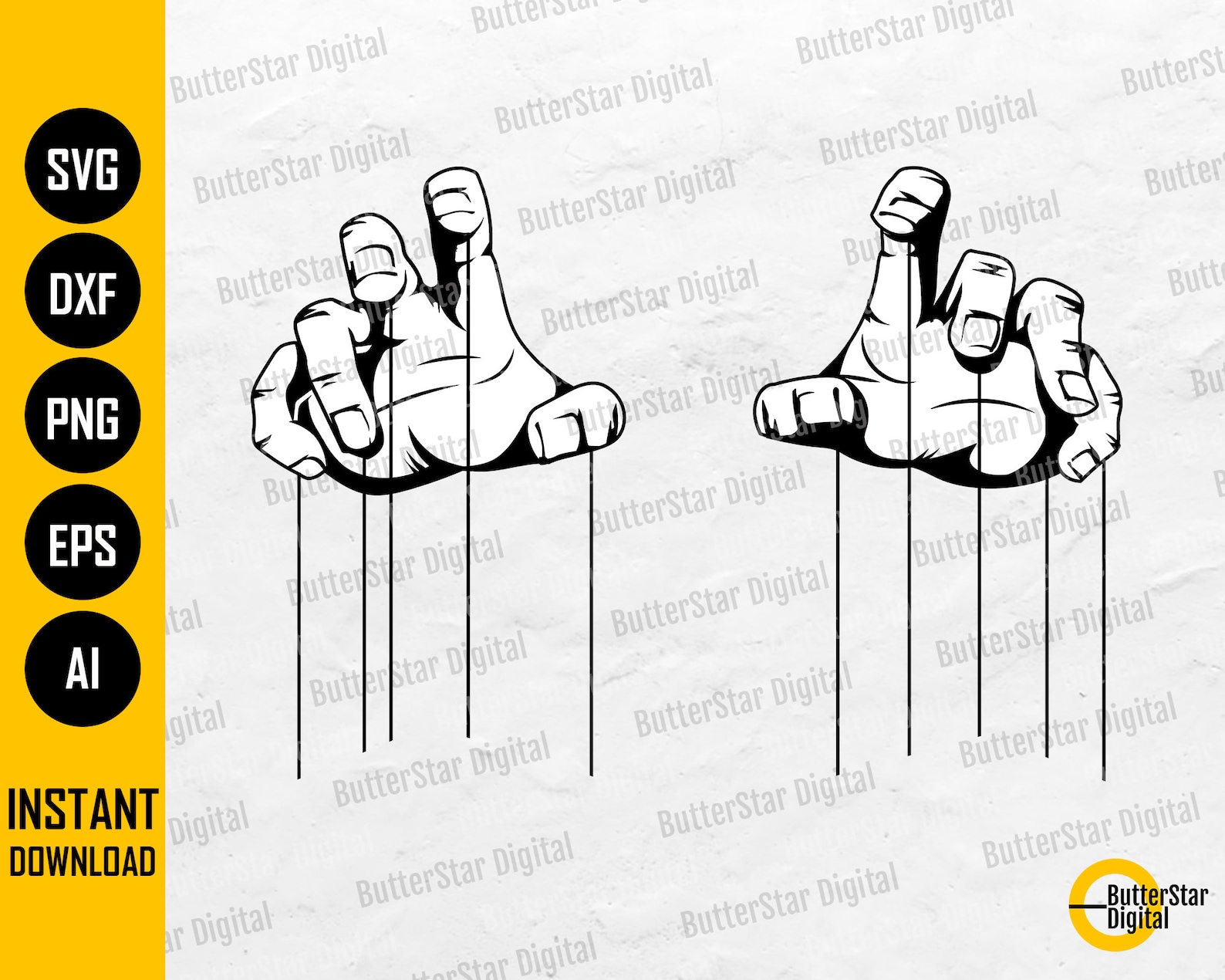 Puppet Hands SVG Puppeteer Master Control Manipulate - Etsy