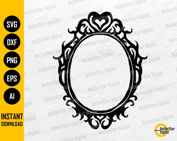 Gothic Frame SVG Creepy Mirror SVG Horror Spooky Wall - Etsy UK