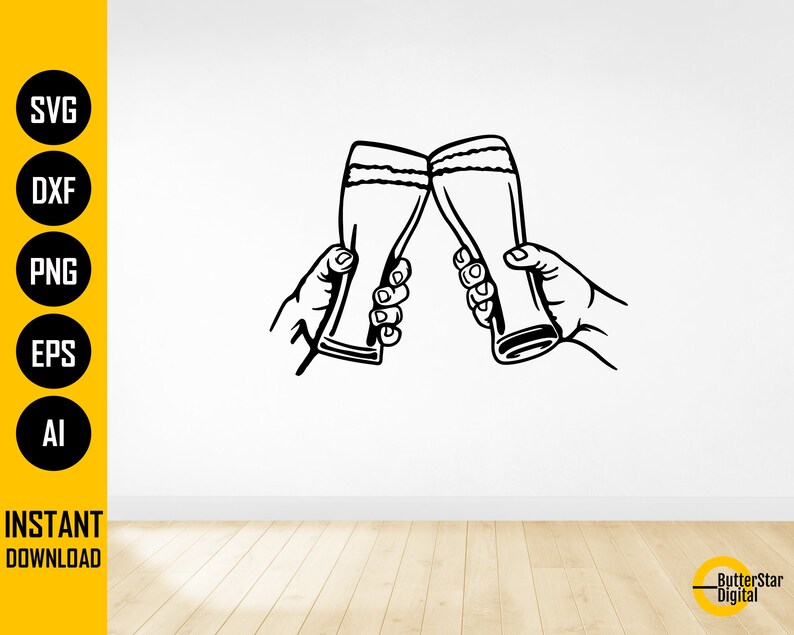 Beer Glass Cheers SVG Party SVG Celebrate Partying Drink - Etsy