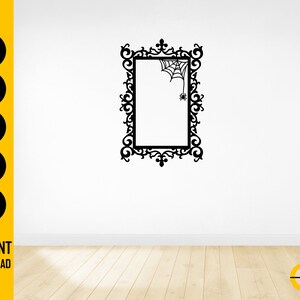 Spooky Frame SVG | Creepy Mirror SVG | Horror Gothic Wall Decor Sticker ...