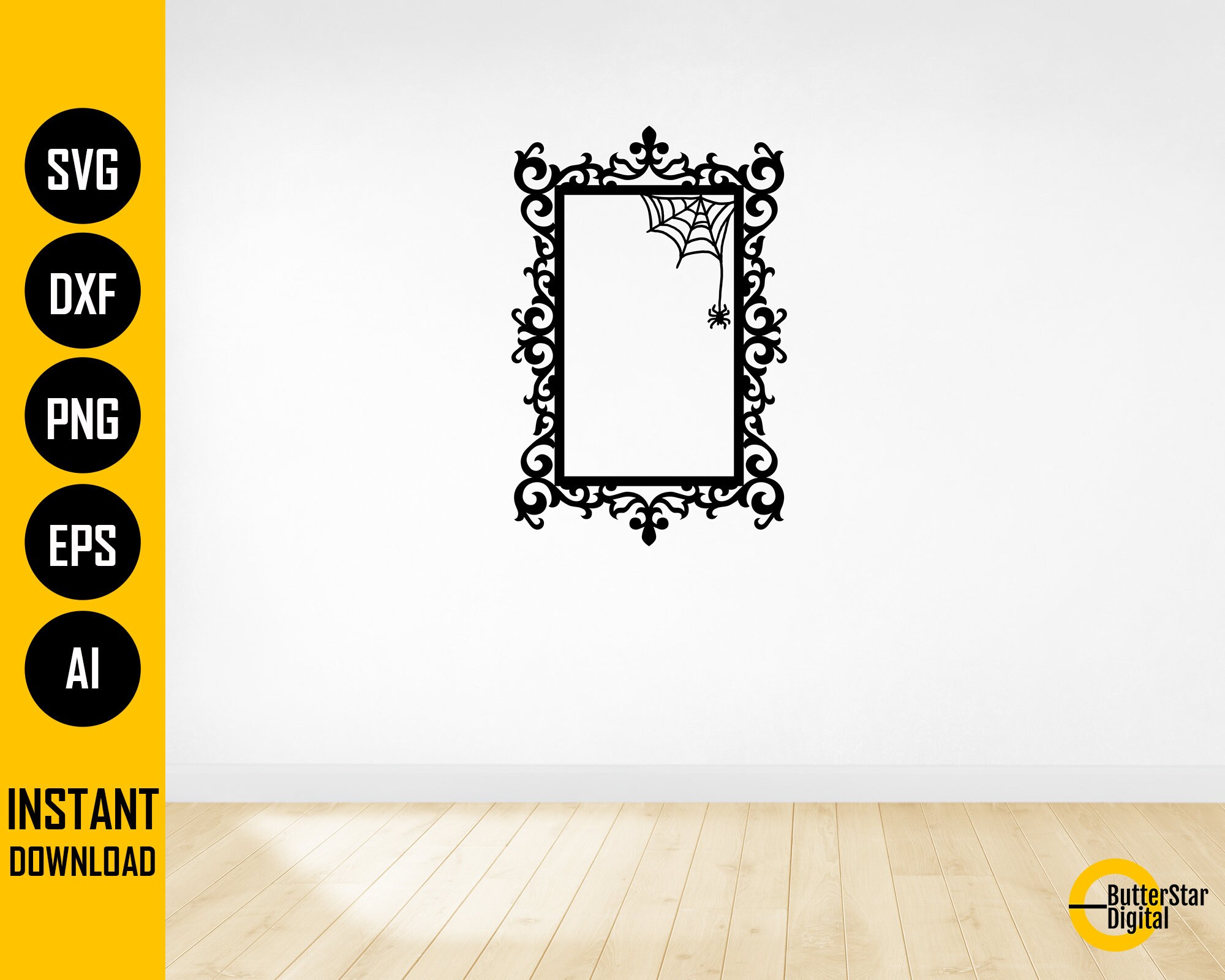Spooky Frame SVG Creepy Mirror SVG Horror Gothic Wall - Etsy UK