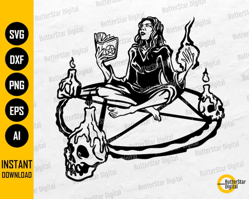 Seance SVG | Spell Book SVG | Dark Magic SVG | Witch Svg | Cricut ...