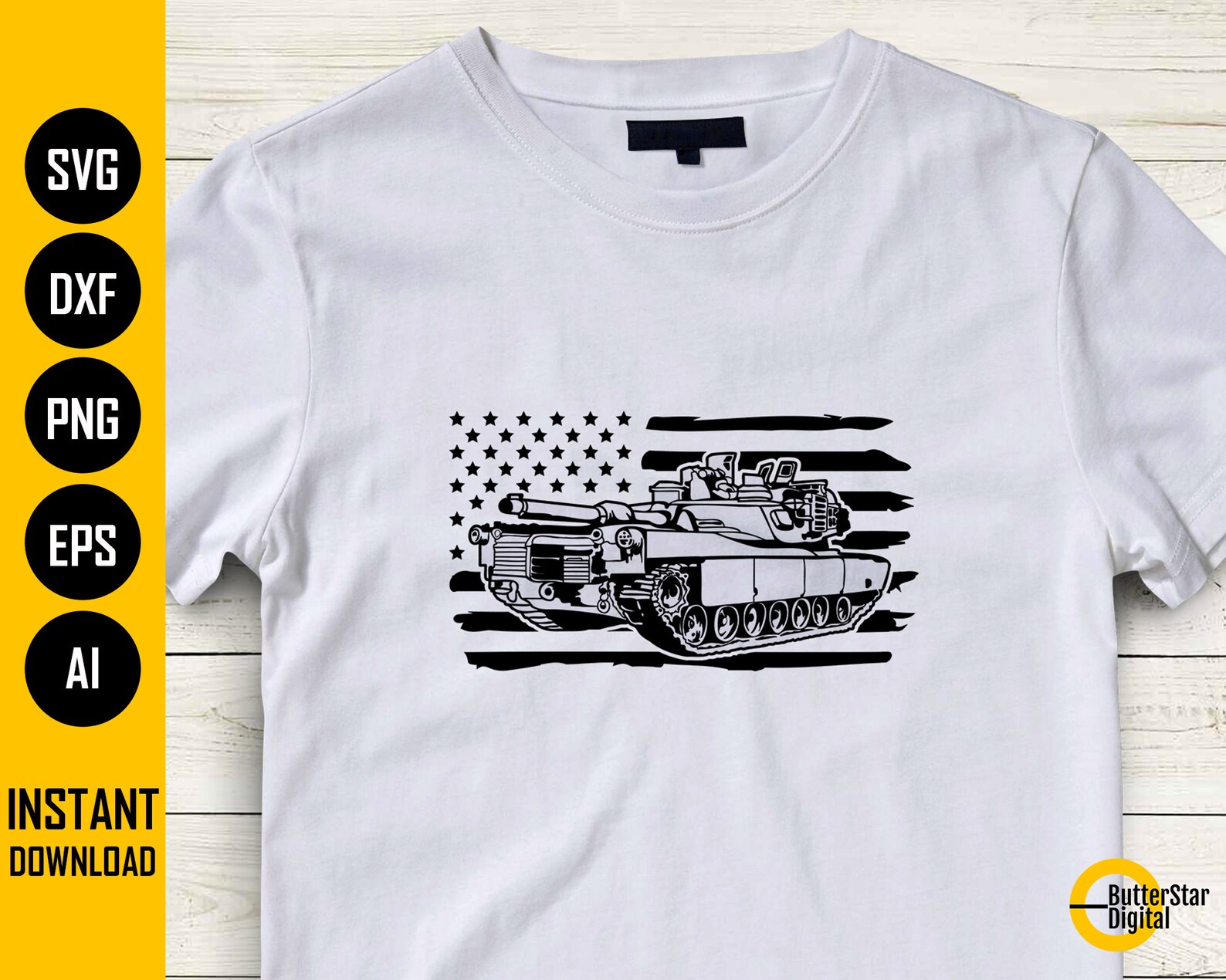 US Military Tank SVG | United States Army Svg | US Marine War Vehicle ...