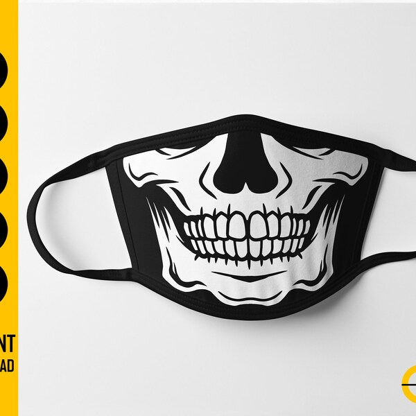 Skeleton Face Mask - Etsy