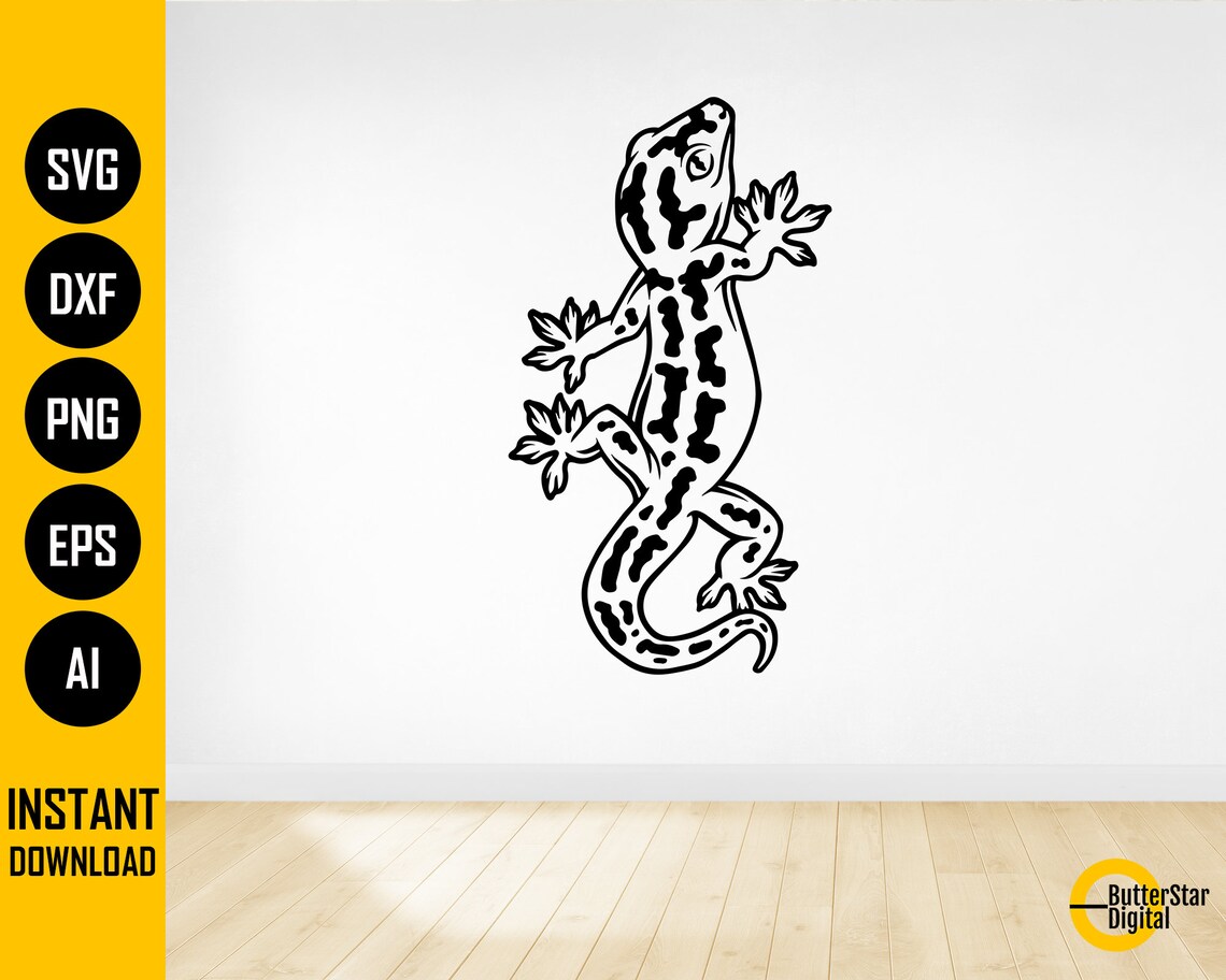 Gecko SVG Lizard SVG Reptile SVG Animal Clipart Vector - Etsy