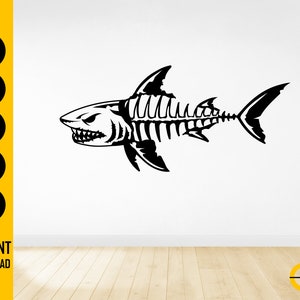 Shark Bones SVG | Fish Skeleton SVG | Marine Creatures SVG | Cricut ...