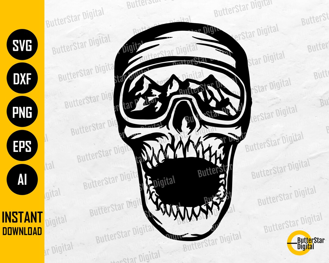 Snow Mountain Skull SVG Arctic SVG Winter SVG Snowies T-shirt Decals ...
