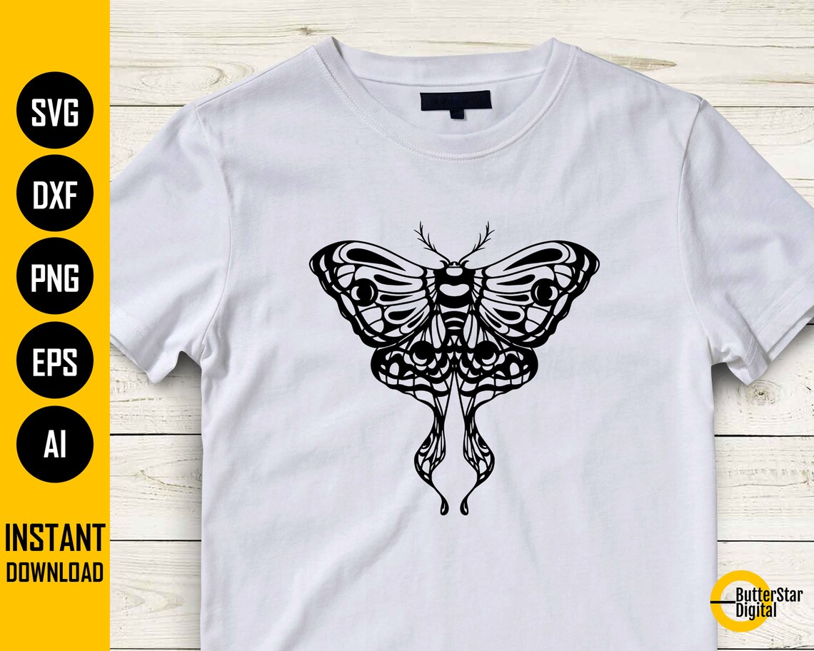 Moth SVG Insect SVG Animal SVG Butterfly Svg Boho Svg - Etsy