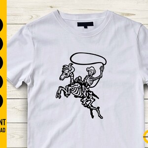 Lassoing Skeleton Cowboy SVG | Lasso SVG | Western Decals T-shirt ...