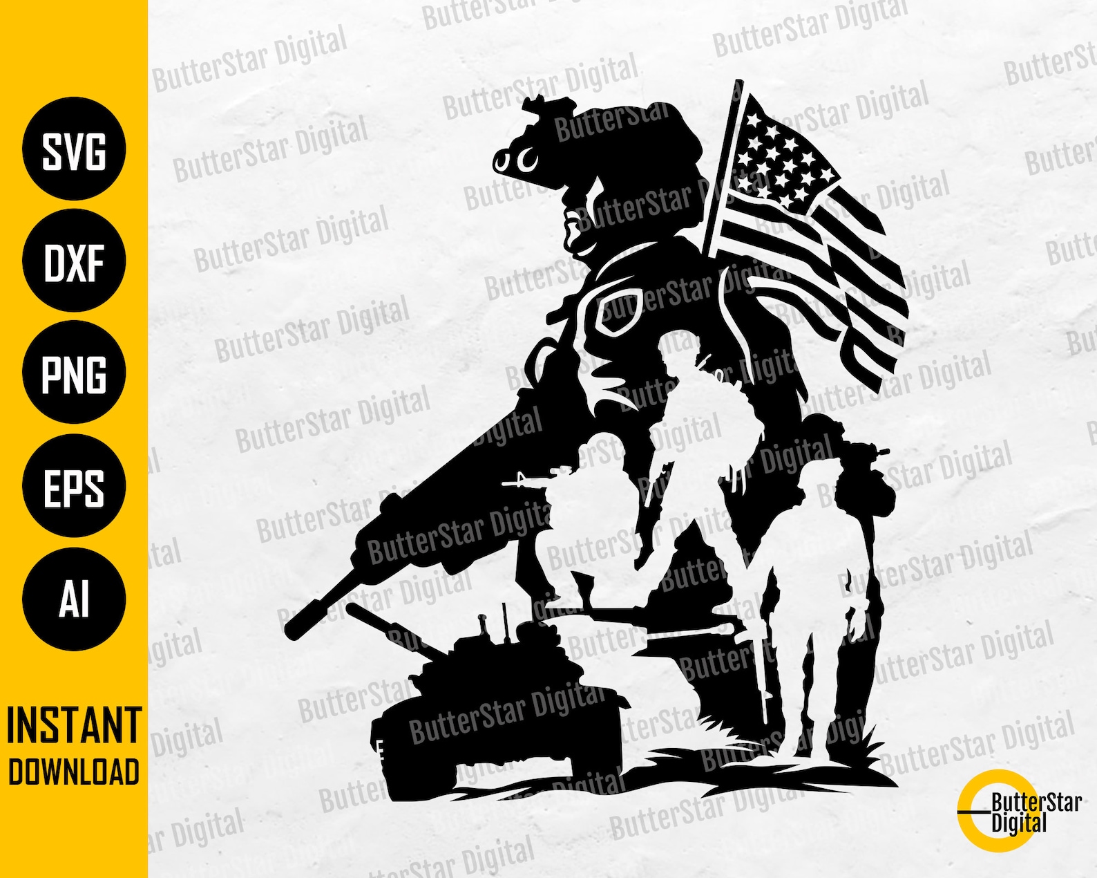 US Soldier SVG | American Troops Svg | United States Military Svg | War ...