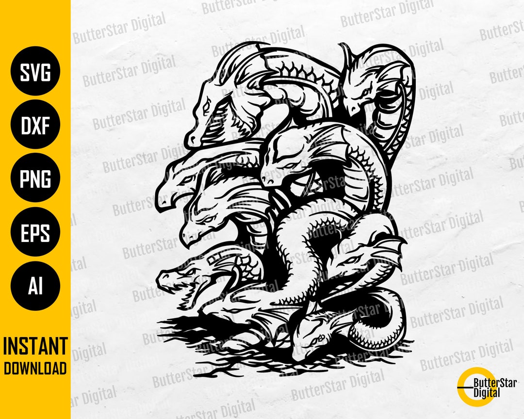 Hydra SVG | Ocean Sea Lake Monster Wall Art Vinyl Decal Decor T-shirt ...