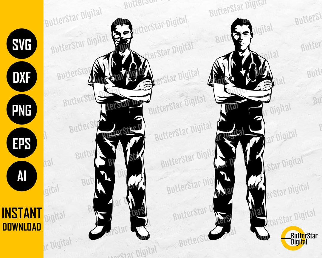 Male Nurse SVG | Nurse Life SVG | Nursing SVG | Medical Cut Files ...