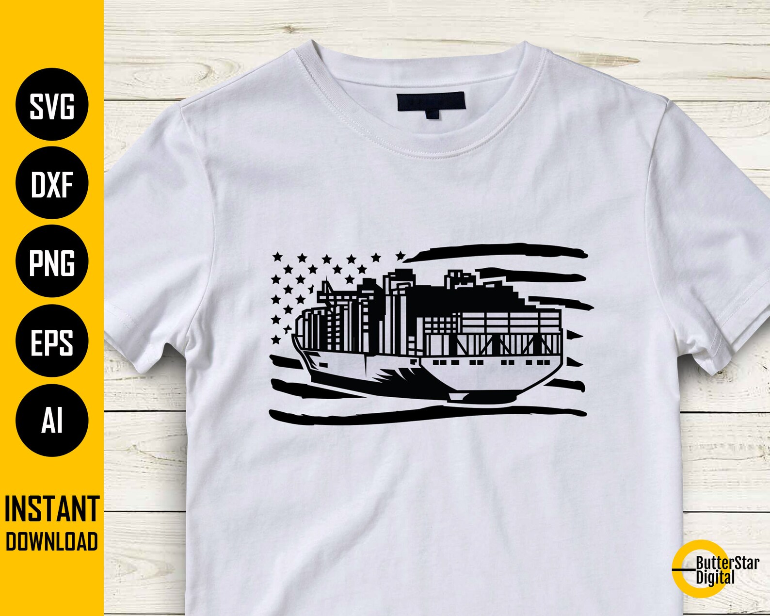 US Container Ship SVG Cargo Vessel SVG Shipping Shirt - Etsy