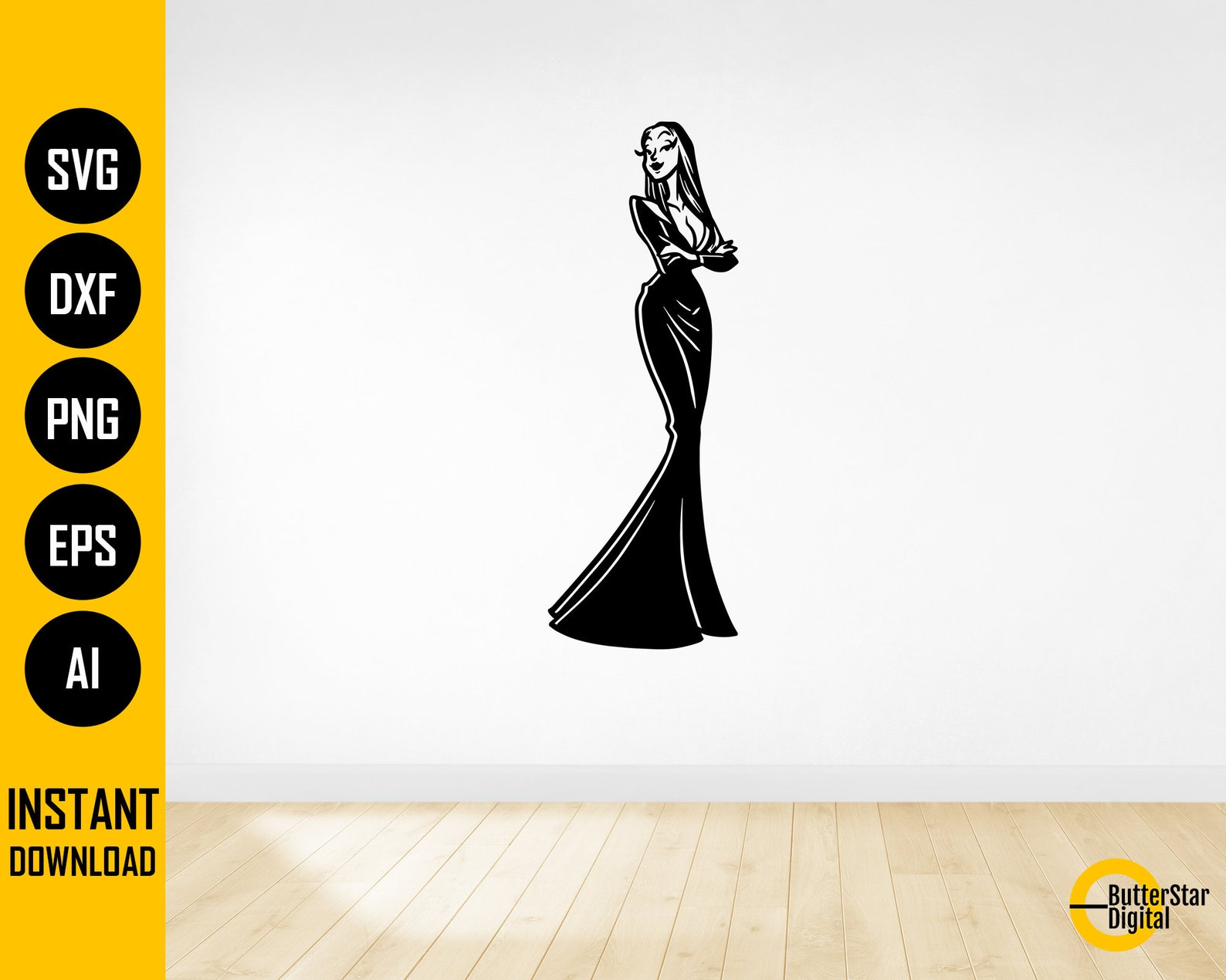 Goth Woman SVG Gothic Girl SVG Cute Halloween Monster - Etsy