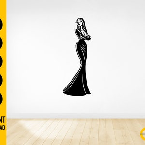 Goth Woman SVG | Gothic Girl SVG | Cute Halloween Monster T-shirt Vinyl ...