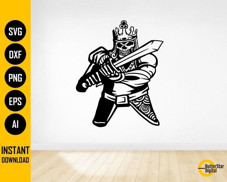 Skeleton King SVG | Kingdom SVG | Knight SVG | Gothic Decal T-shirt ...