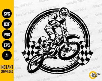 US Motorcycle Racer SVG Dirt Bike PNG Offroad Racing - Etsy