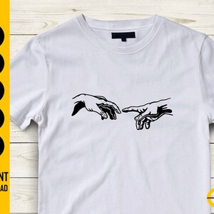 Hand of God SVG | Creation of Adam SVG | Religious Painting Decal T ...