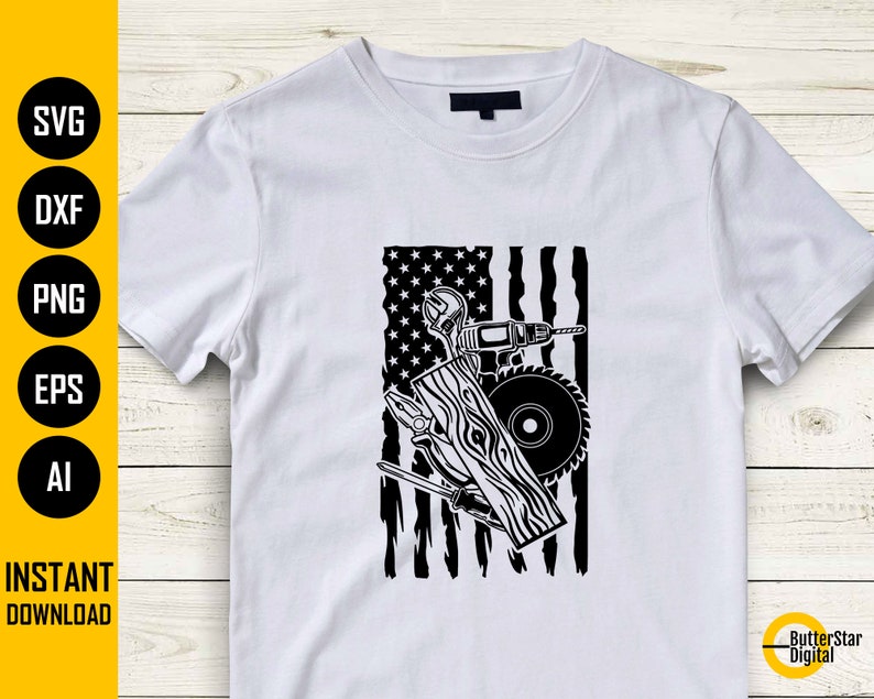 US Carpentry Tools SVG | Carpenter T-shirt Decals Sticker Graphics ...