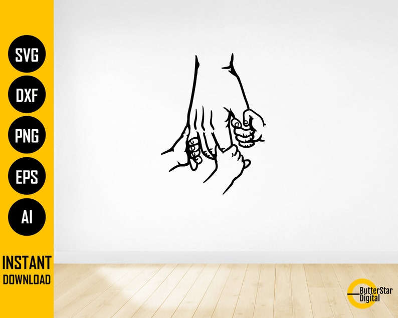 Parent Hand With Kids SVG Father SVG Mother SVG Children - Etsy