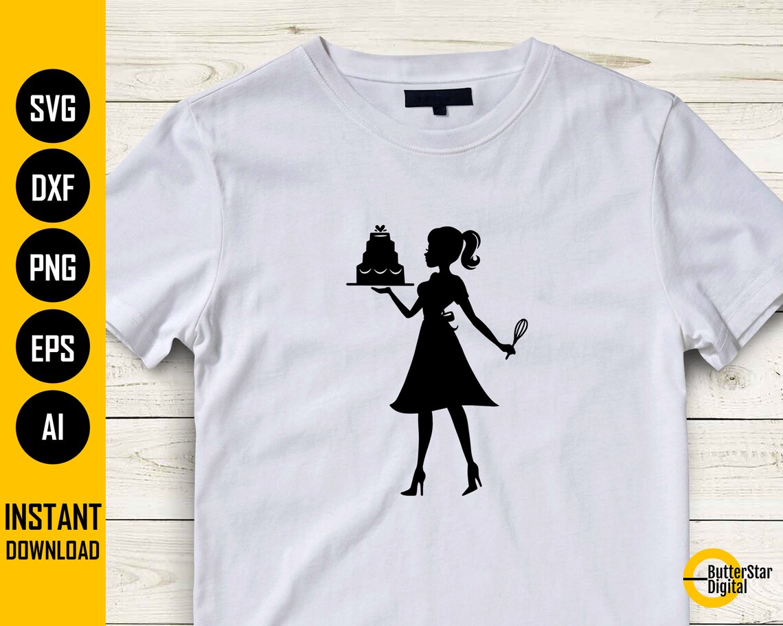 Baker Girl SVG Baking SVG Bake Cake Pastries Pastry Chef - Etsy