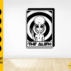The Alien SVG | Tarot Card SVG | Peace Sign SVG | Mystical Svg | Cricut ...