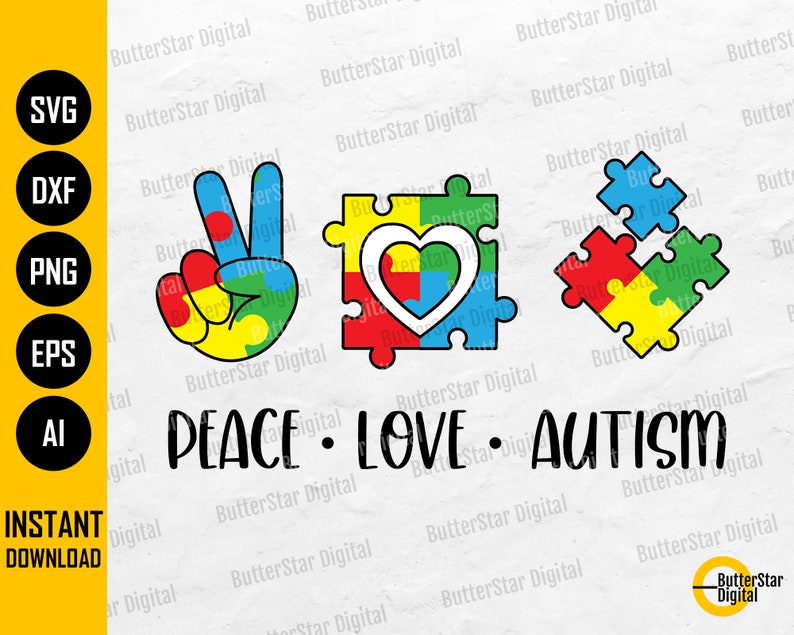 Autism BUNDLE SVG | Autism Awareness SVG | Cute Autism T-shirt Design ...