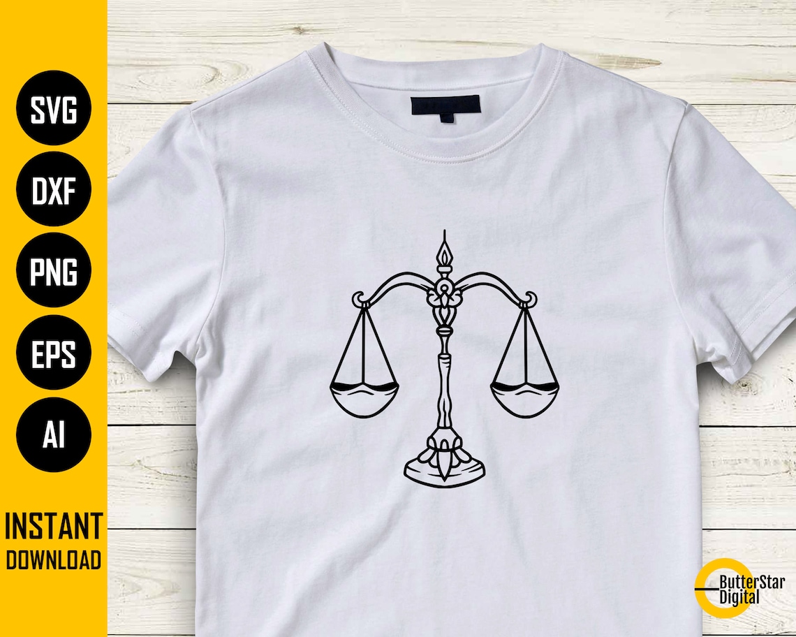 Cute Scales SVG Balance SVG Justice SVG Cricut Cutting - Etsy