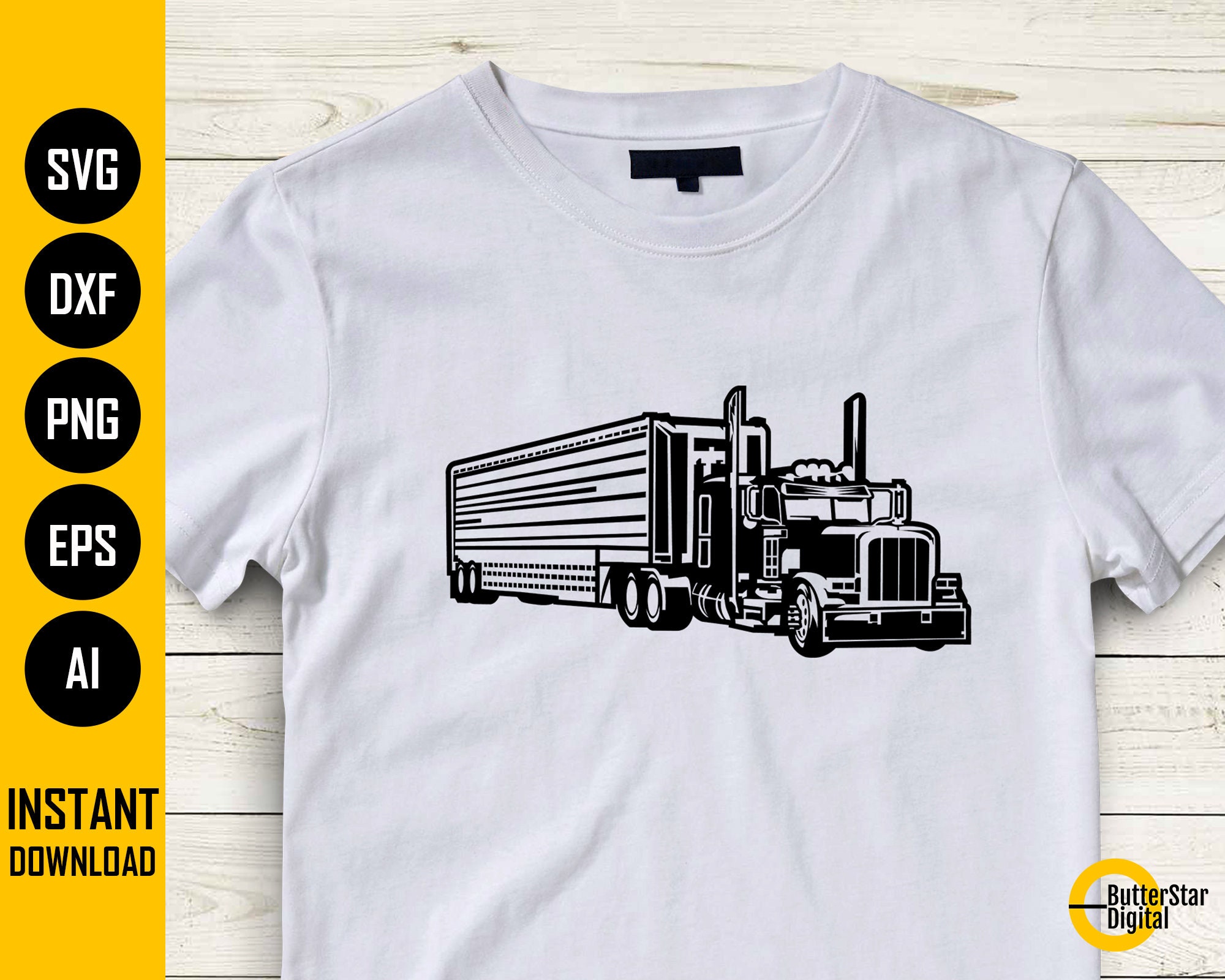 Cattle Truck SVG | Trucker Svg | Semi Truck Vinyl Decals Graphics ...