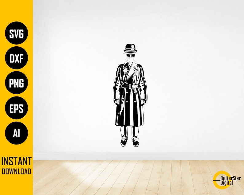 Invisible Man SVG | Science Fiction Movie Character SVG T-shirt Decal ...