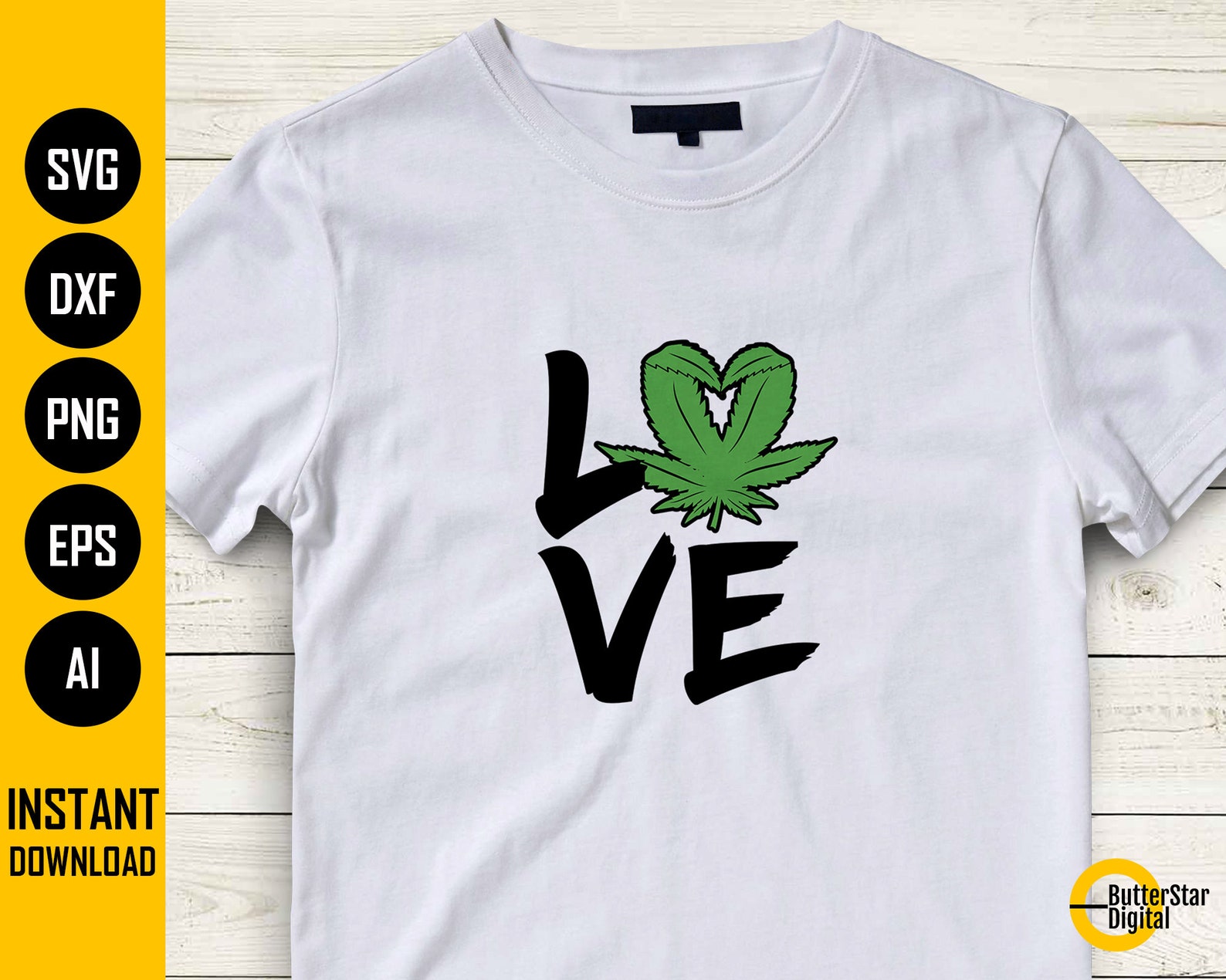 Weed Love SVG Marijuana Heart SVG Cannabis Shirt Sign | Etsy