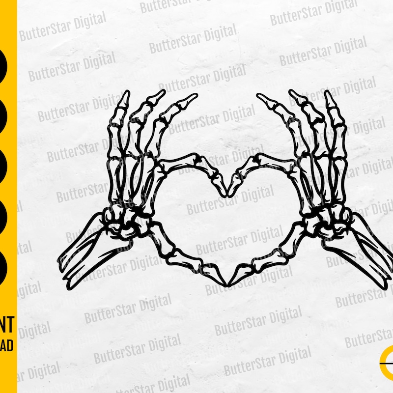 Skeleton Hand Decal - Etsy