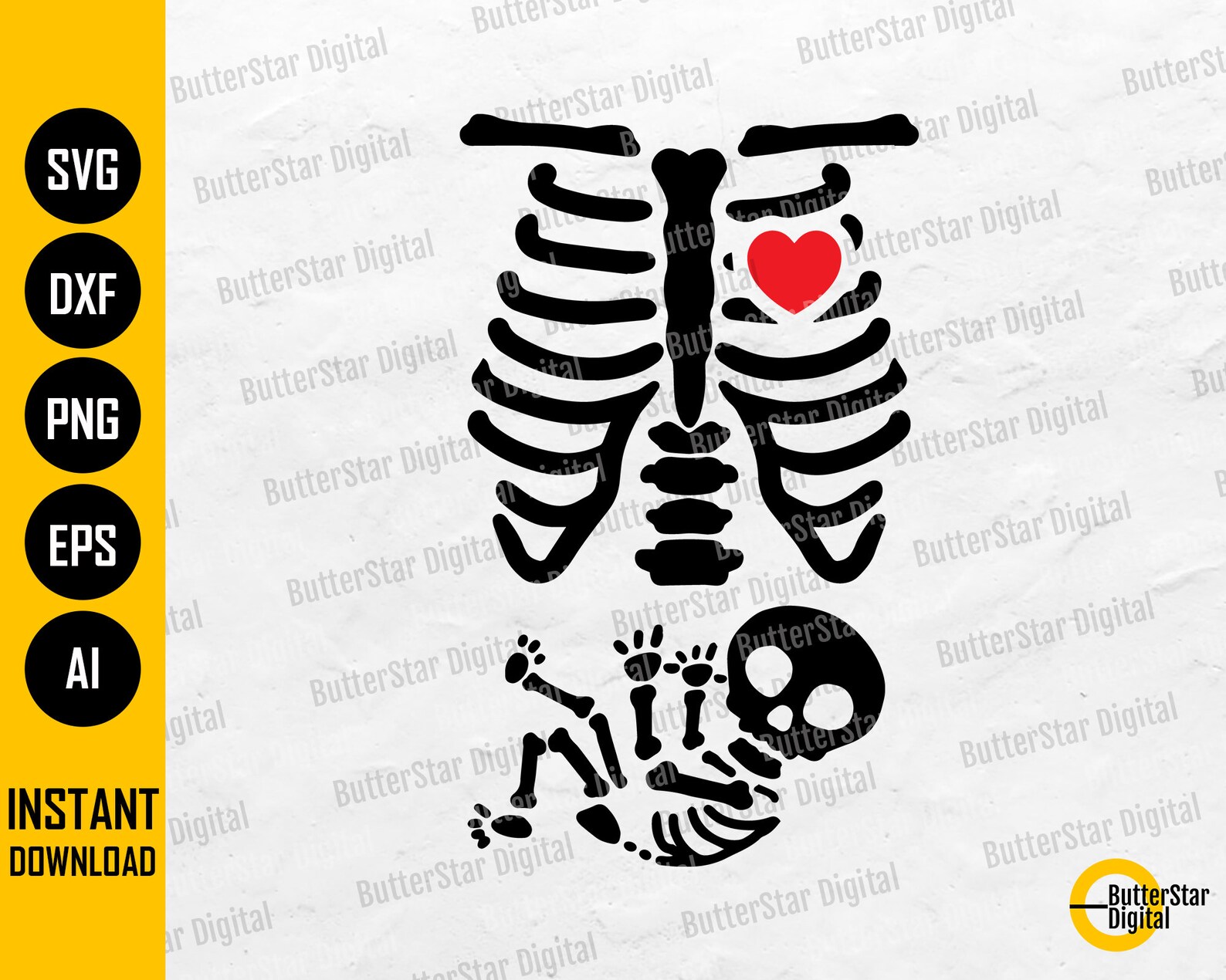 Baby Skeleton SVG Pregnancy SVG Funny Pregnant T-shirt - Etsy