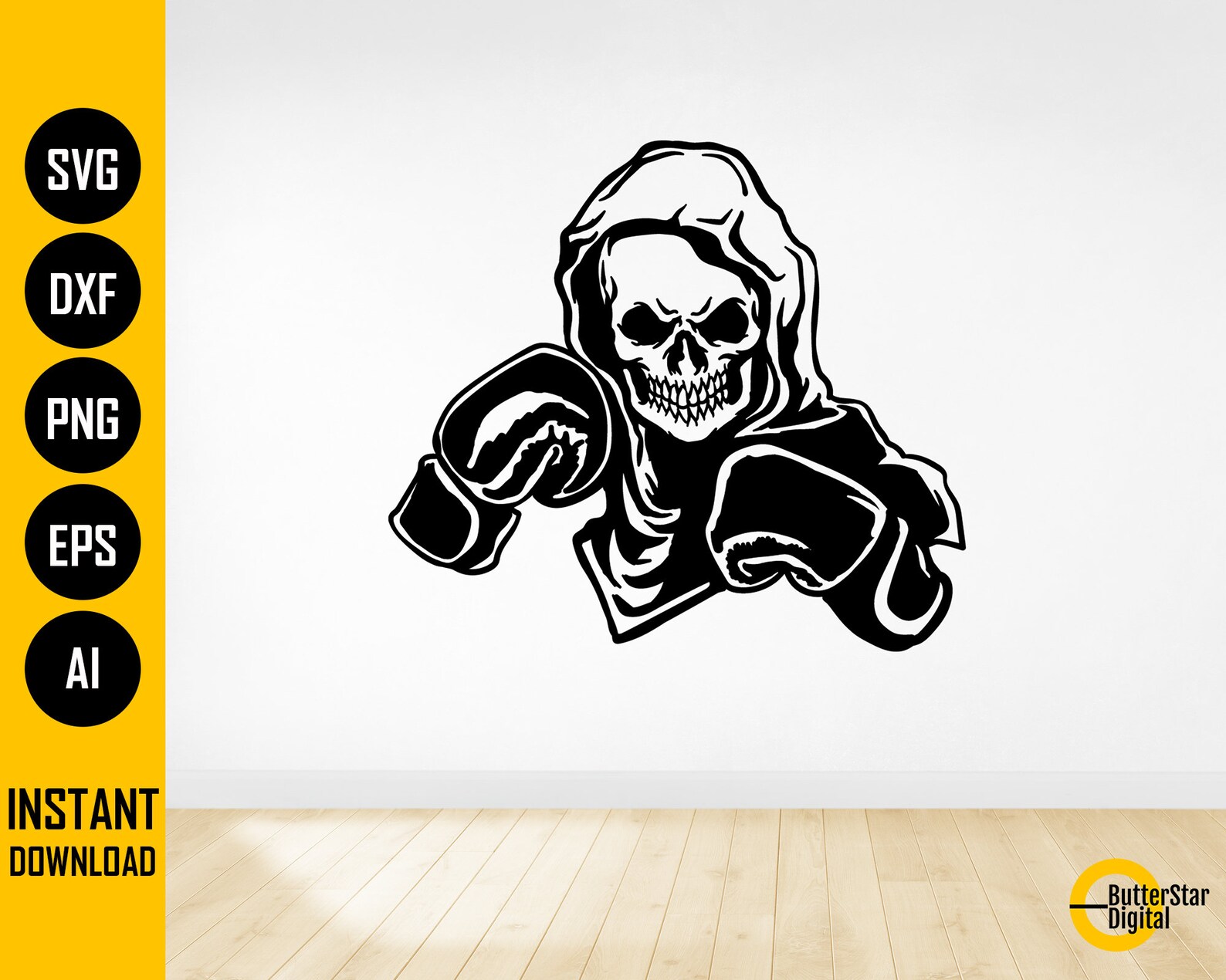 Boxing Skeleton SVG | Skull Boxer SVG | Sports Knockout Fighter Fight ...