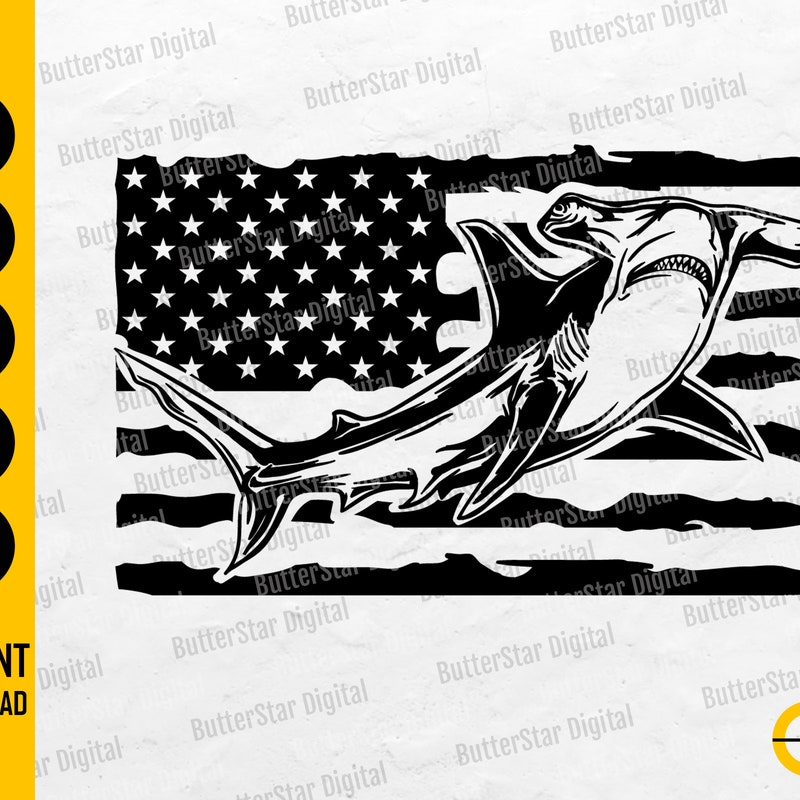 Hammerhead Svg - Etsy