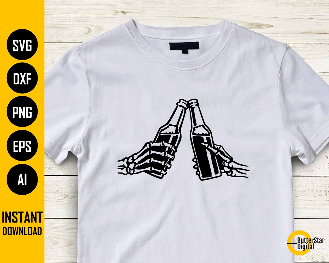 Skeleton Cheers SVG Toast SVG Salud SVG Beer T-shirt - Etsy Canada