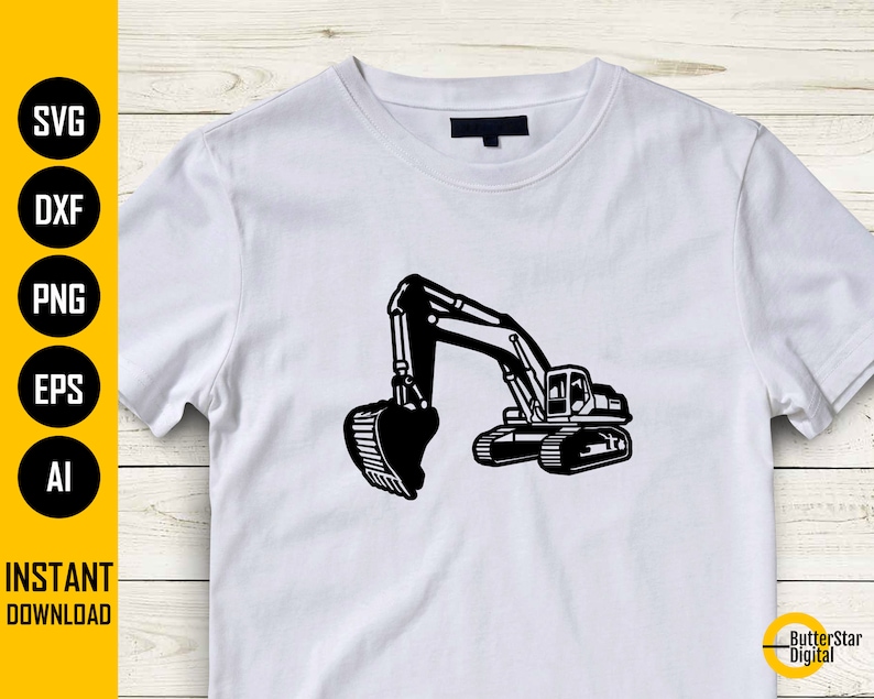 Excavator SVG File Construction SVG Build Load Digger Mine - Etsy