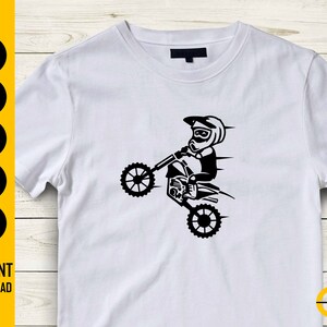 Chibi Motorcycle Racer SVG | Cute Dirt Bike PNG | Offroad Racing ...