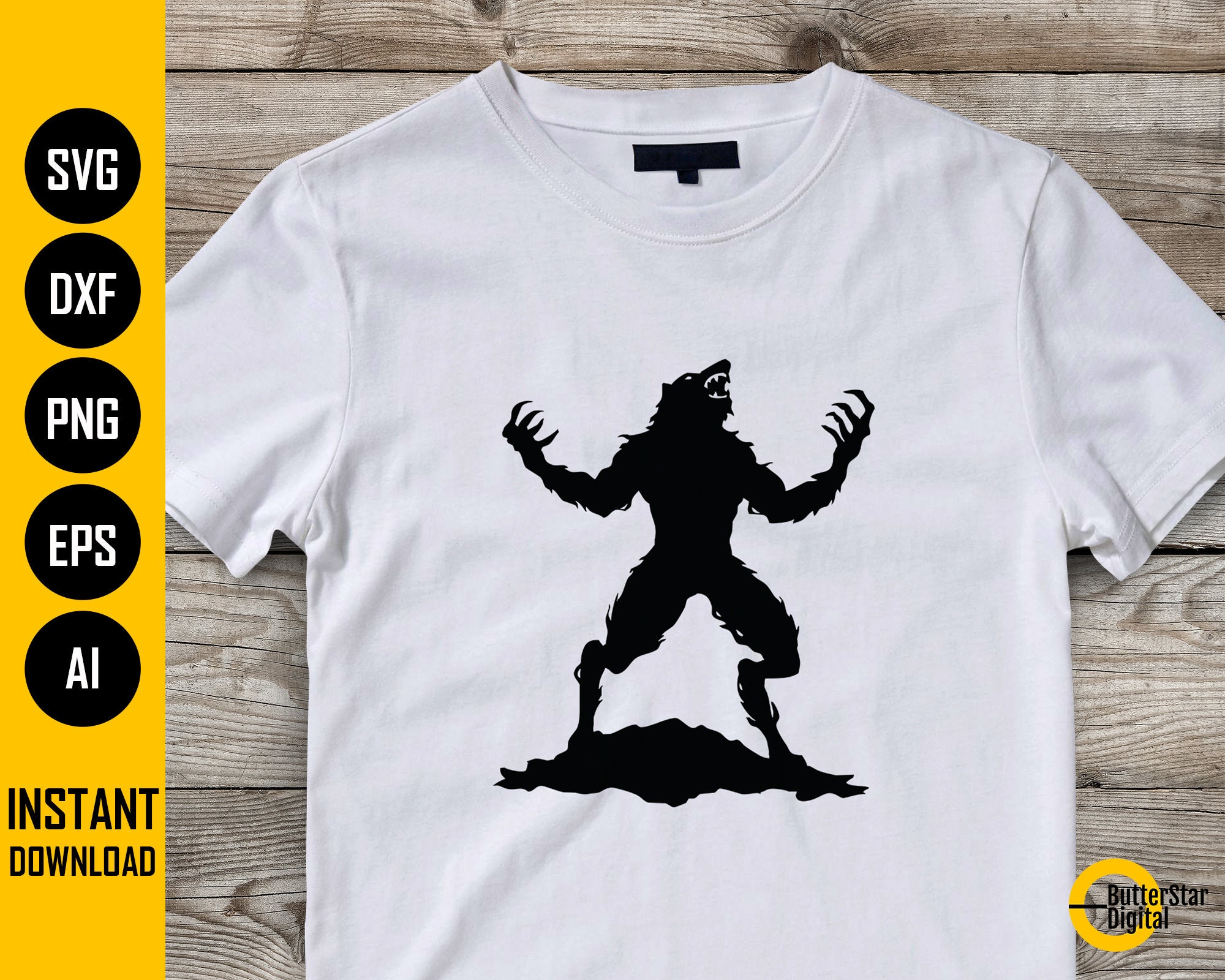 Werewolf SVG Mythical Crature SVG Horror Cut Files Scary | Etsy Singapore