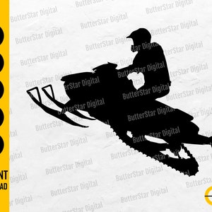 Snowmobile Jump SVG | Snowmobiler T-shirt Decals Vinyl Stencil | Cricut ...