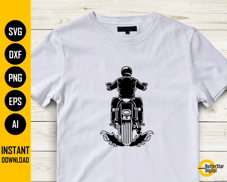 Back View Biker SVG Motorcycle Riding SVG Road Trip Ride - Etsy