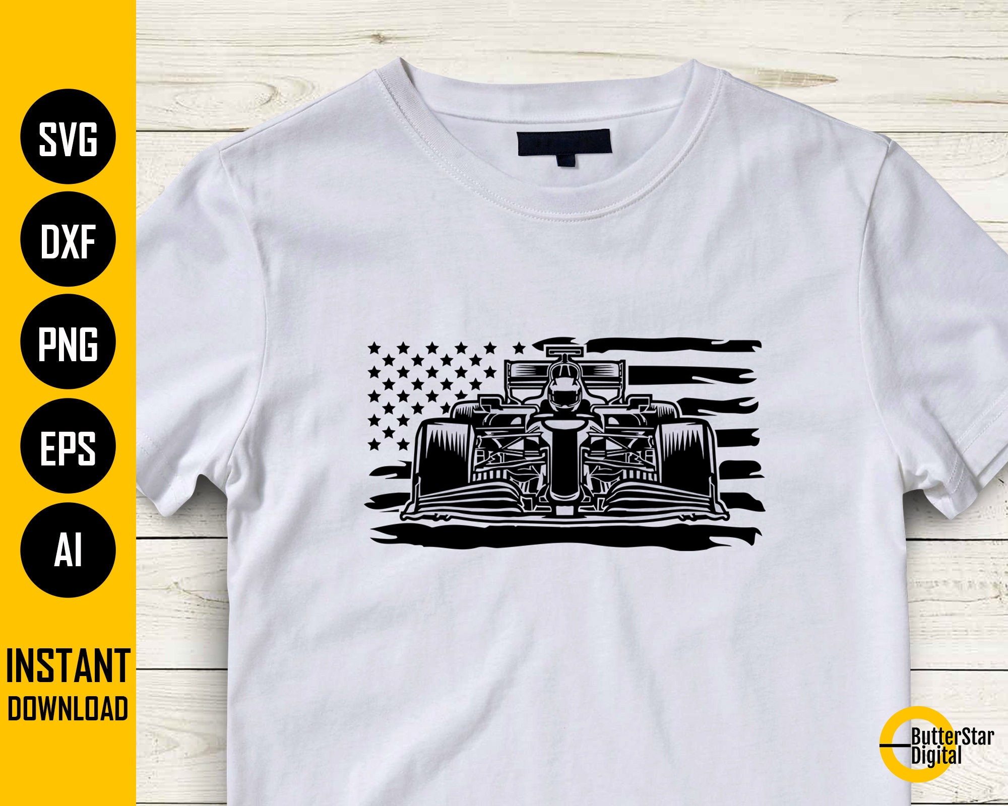US Racecar Driver SVG American Car Racing Svg USA Motor - Etsy Canada