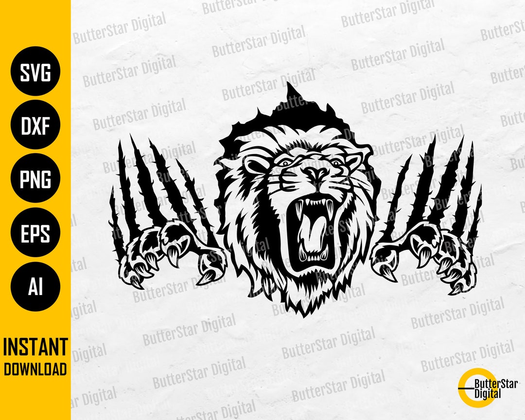 Lion Claws Scratch SVG | African Safari SVG | Wild Animal Shirt ...