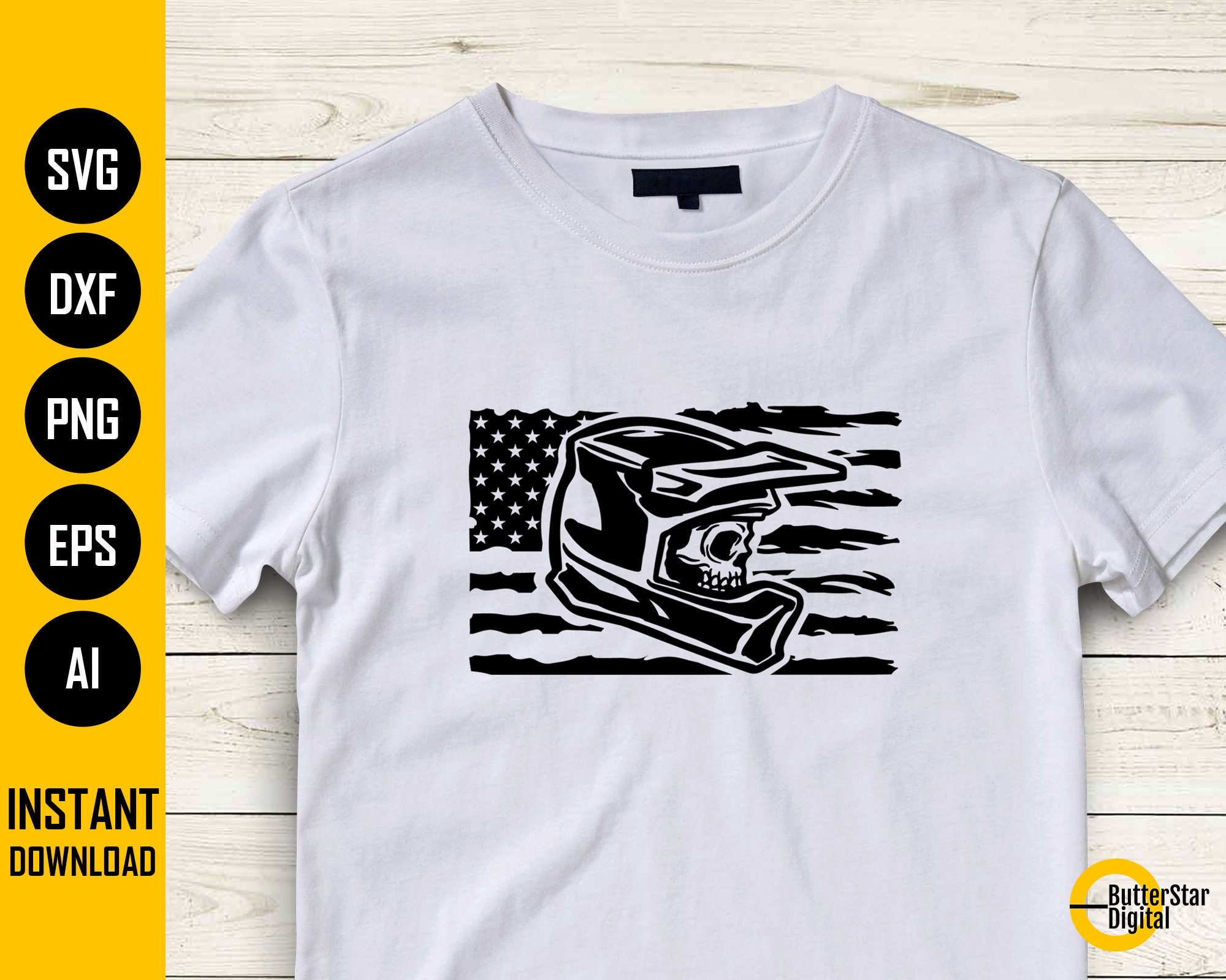 US Biker Skull SVG American Racer Svg USA Flag Racing - Etsy Canada