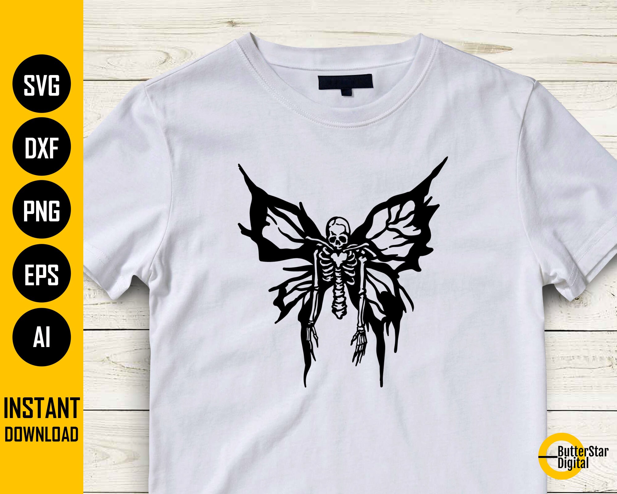Fairy Skeleton SVG | Magical SVG | Mystical SVG | Nymph Svg | Cricut ...