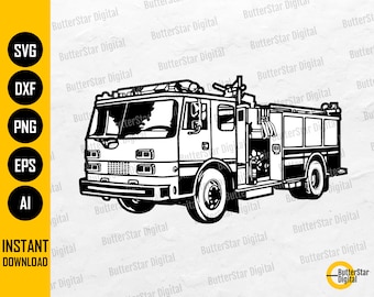 Fire Engine Svg - Etsy UK