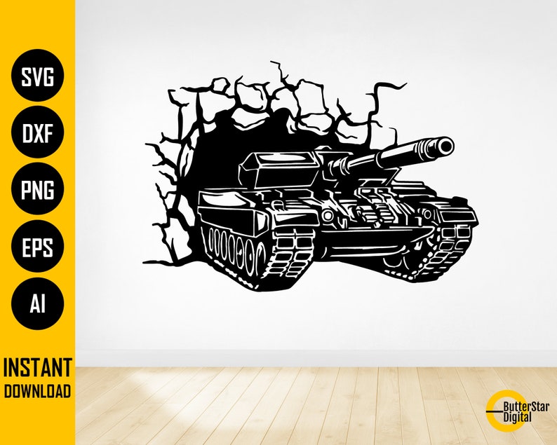Smashing Tank SVG Army SVG Marines Attack Ambush Battle - Etsy