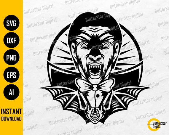 Vampire Face SVG Horror SVG Scary Halloween Decal Wall Art - Etsy