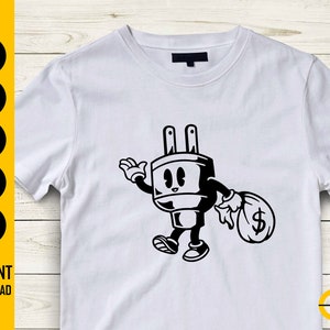 Cute Electric Plug Money Bag SVG | Bandage Rich Savage Hip Hop Rap ...